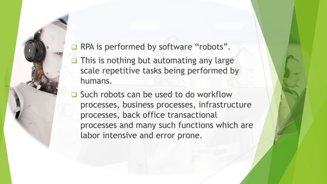 Introduction to Robotic Process Automation (rpa) and RPA Case Study | PPTX