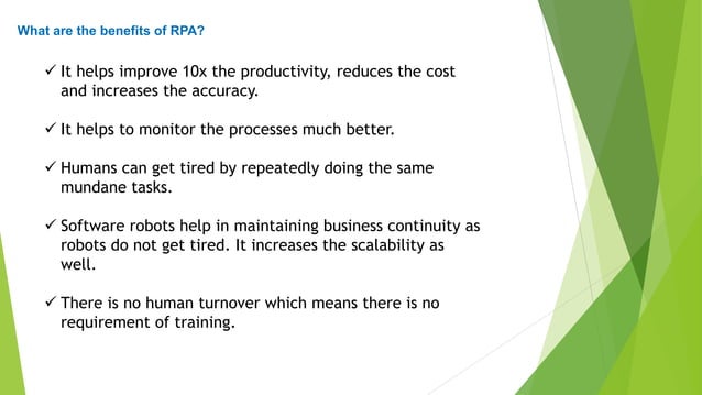 Introduction to Robotic Process Automation (rpa) and RPA Case Study | PPTX