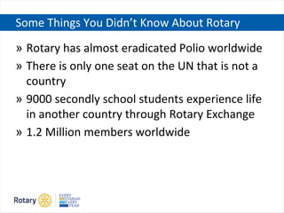 What is Rotary? - Produced and Presented by John Stockbridge | PPTX ...