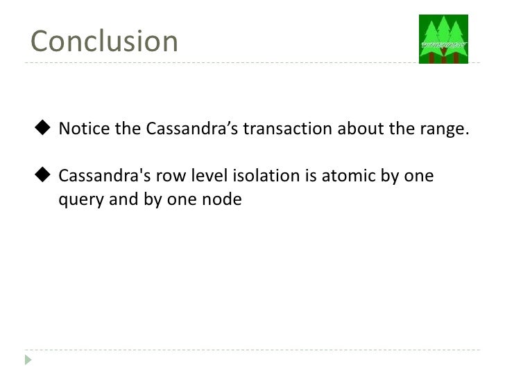 What is row level isolation on cassandra