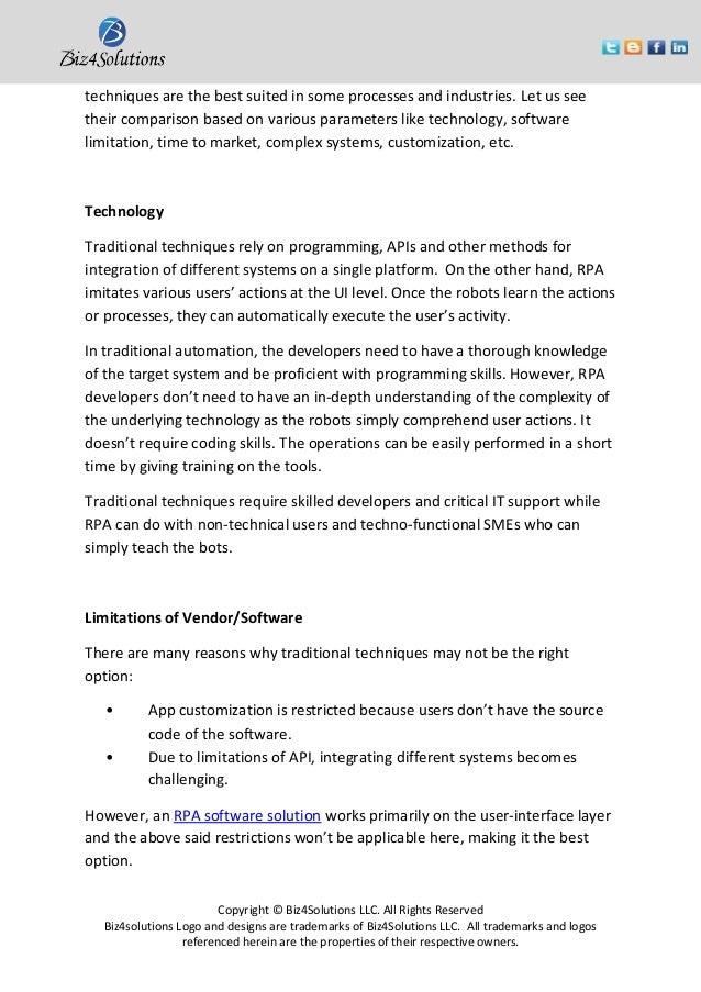 What Is RPA And What’s the Difference Between RPA And Traditional ...