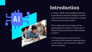 What is RPA Software and How Does It Work | PPT