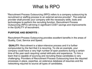 What is RPO | PPT