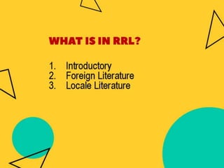 What is RRL? | PPTX