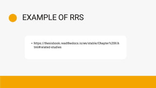 What is RRS? | PPT