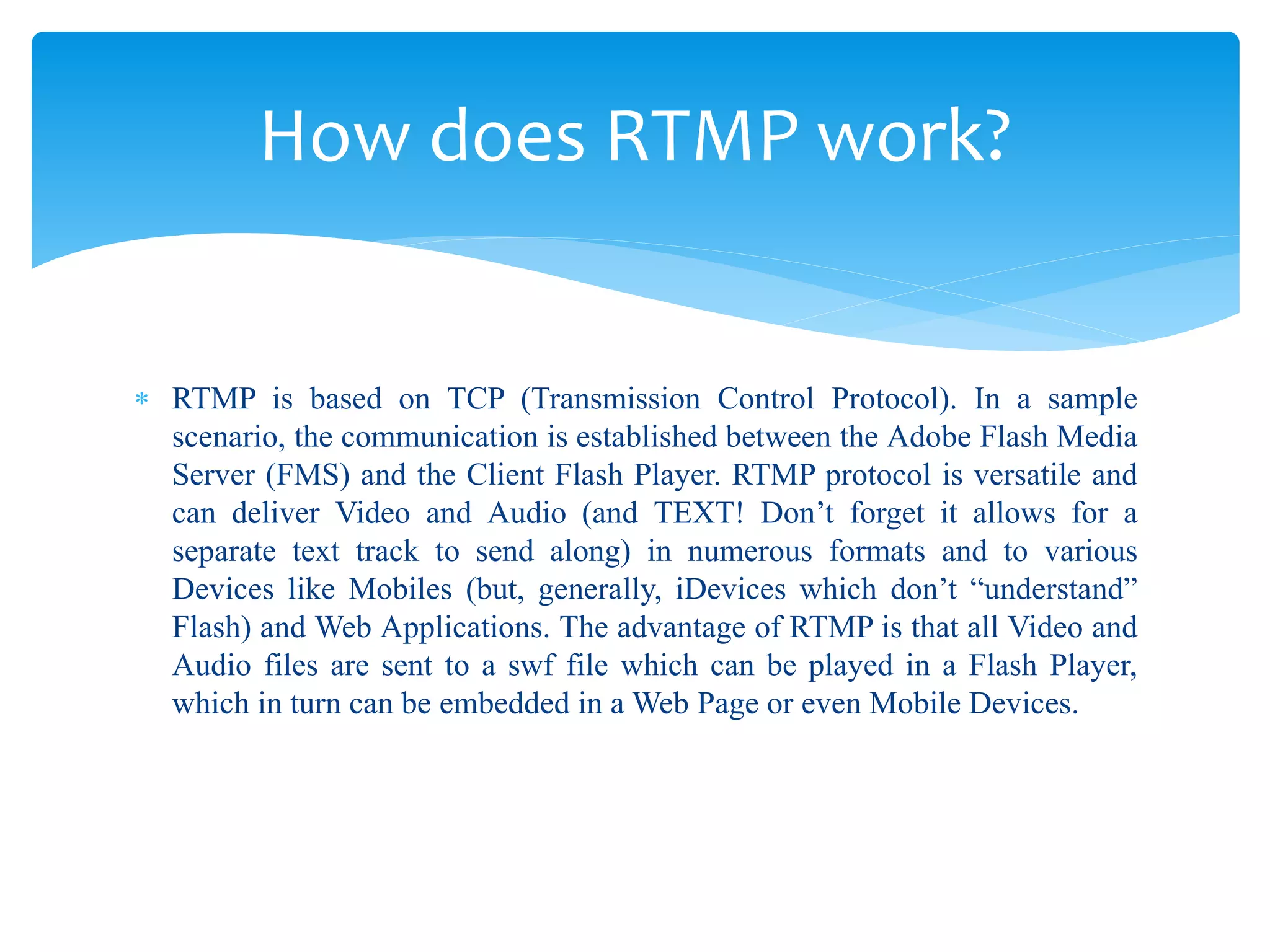 What is rtmp | PPTX