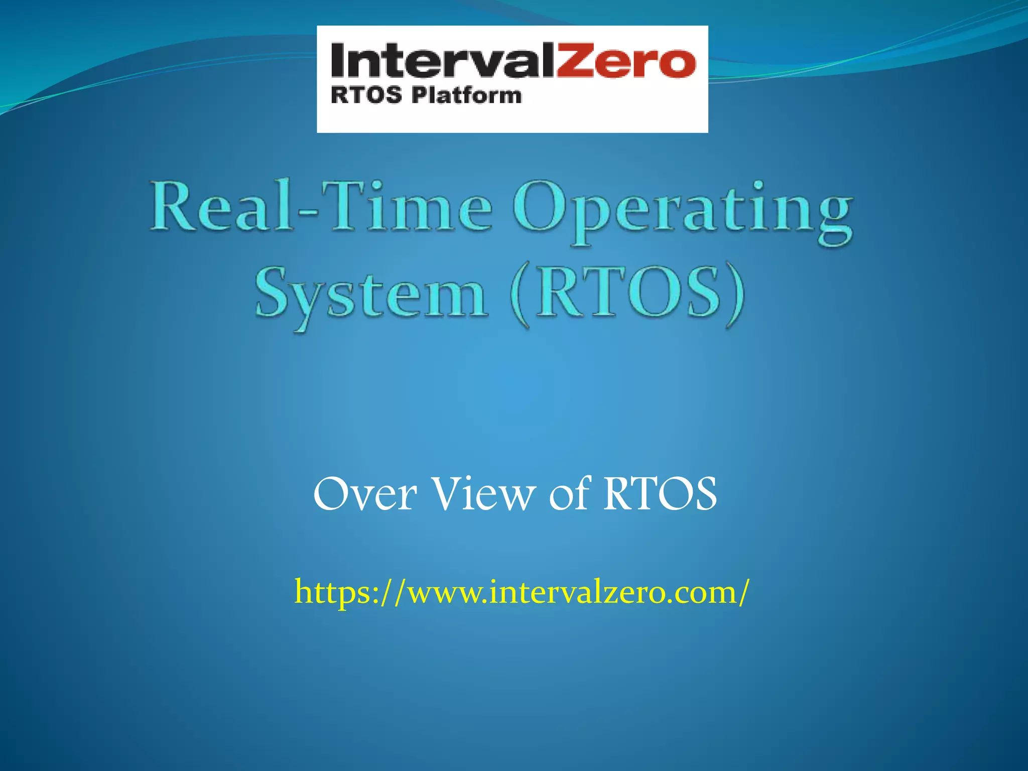 What is RTOS Step by Step Guide? | PPTX