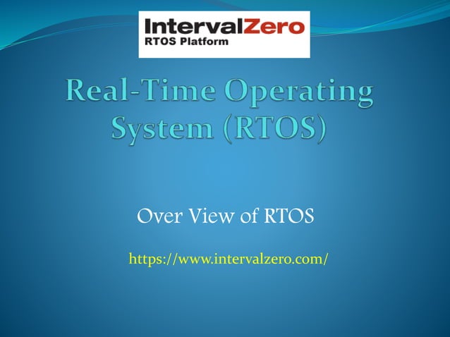 What is RTOS Step by Step Guide? | PPT