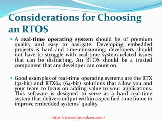 What is RTOS Step by Step Guide? | PPTX