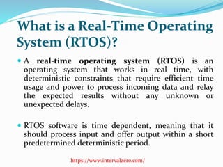 What is RTOS Step by Step Guide? | PPTX