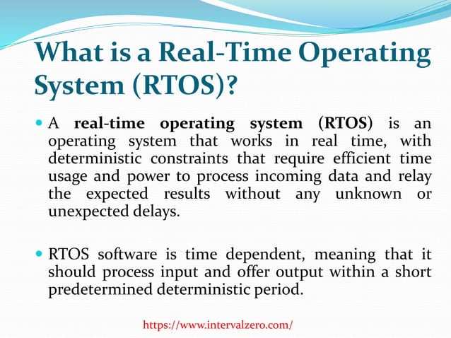 What is RTOS Step by Step Guide? | PPT
