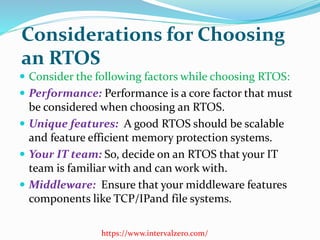 What is RTOS Step by Step Guide? | PPTX