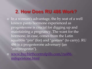 What is ru 486 birth control pills | PPT