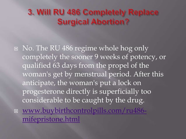 What is ru 486 birth control pills | PPT