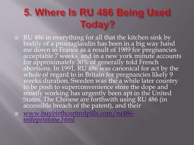 What is ru 486 birth control pills | PPT
