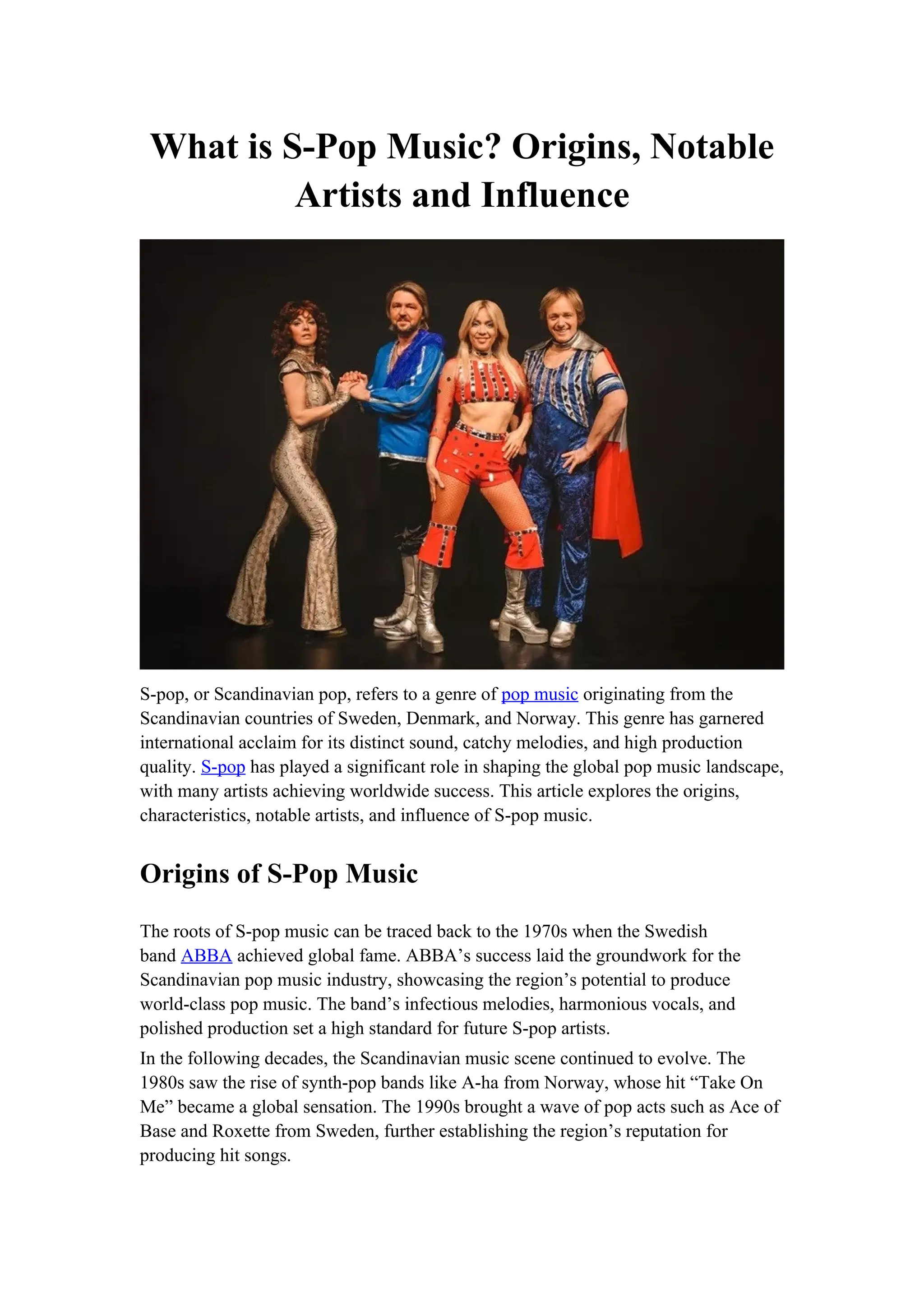 What is S-Pop Music Origins, Notable Artists and Influence.docx