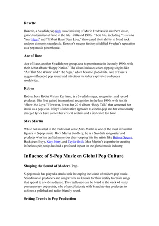 What is S-Pop Music Origins, Notable Artists and Influence.docx