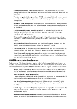What Is SA8000 Certification? Importance, Benefits & Compliance | PDF