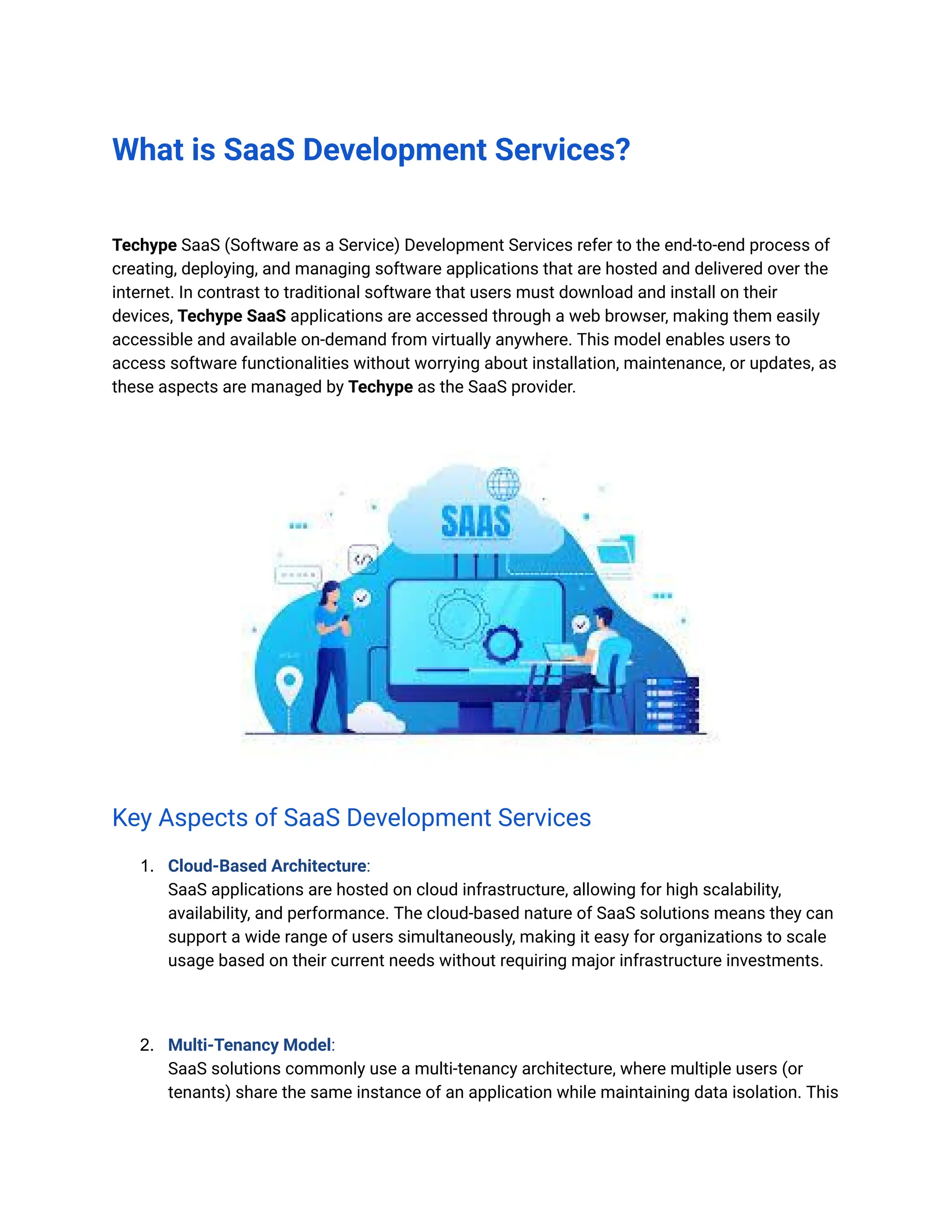 What is SaaS Development Services ? | PDF