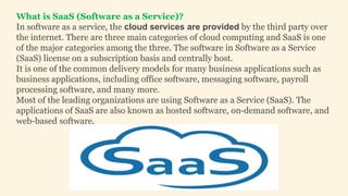 What is SAAS Explained SAAS Tutorial | PPTX