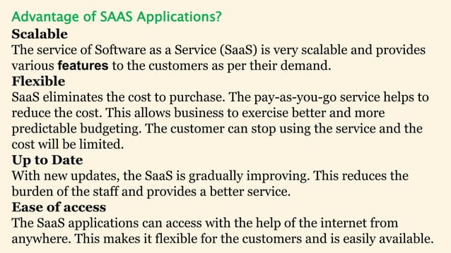 What is SAAS Explained SAAS Tutorial | PPTX