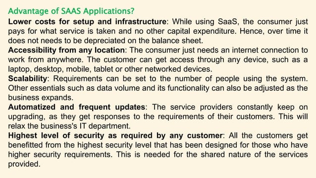 What is SAAS Explained SAAS Tutorial | PPTX