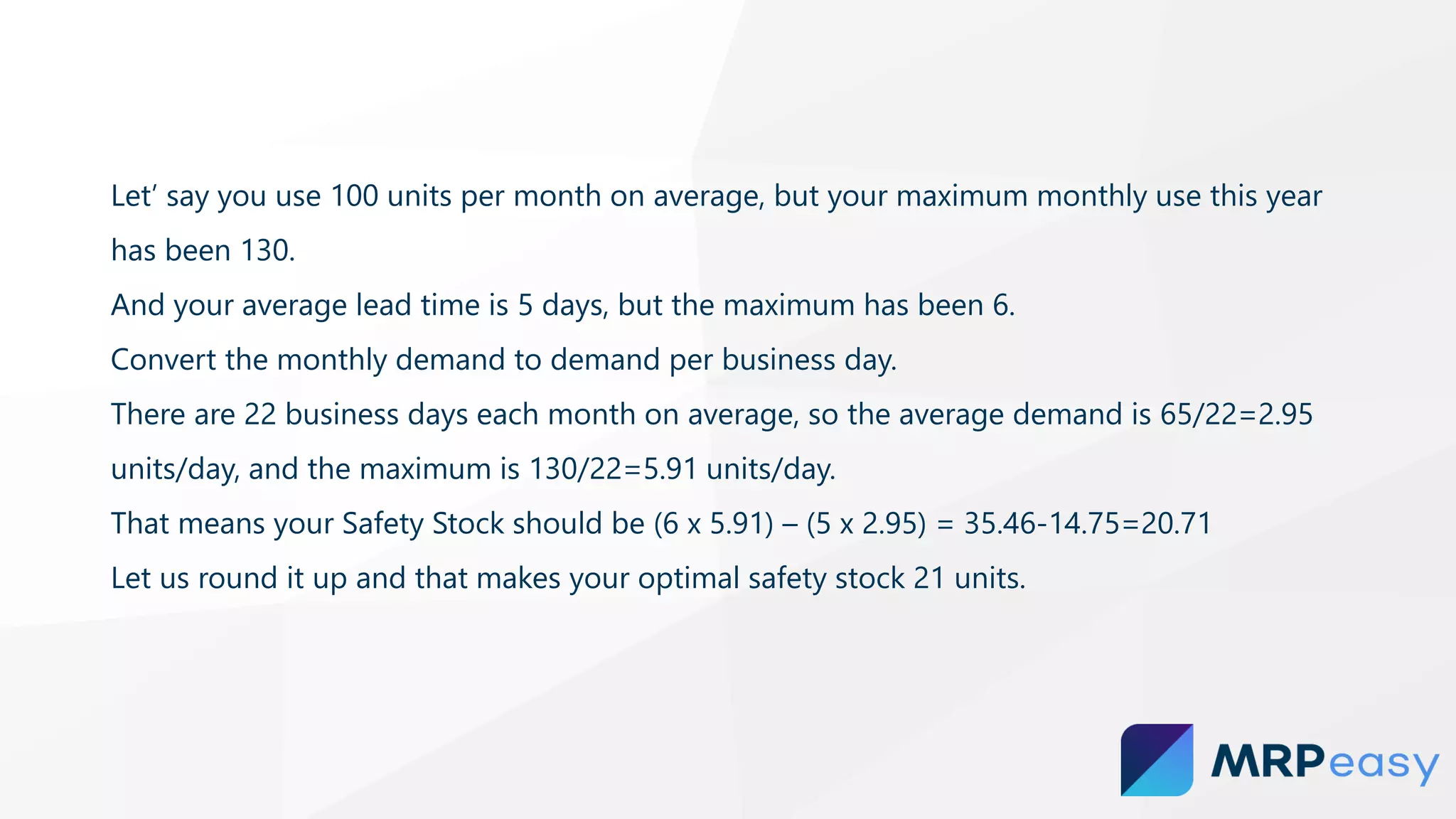 What is safety stock and how to calculate it? | PDF