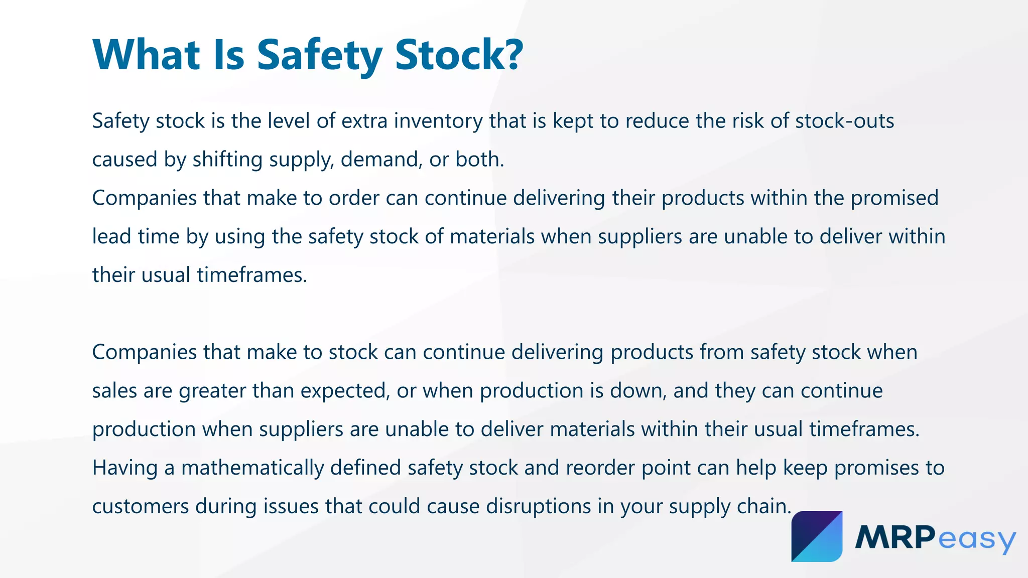What is safety stock and how to calculate it? | PDF