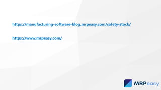 What is safety stock and how to calculate it? | PDF