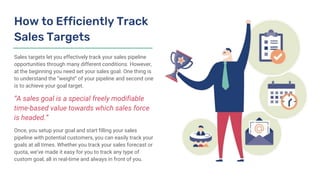 What is A Sales Target And How Do You Track It? | PPT