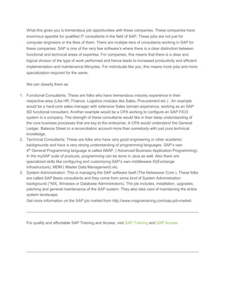 What is sap | DOCX