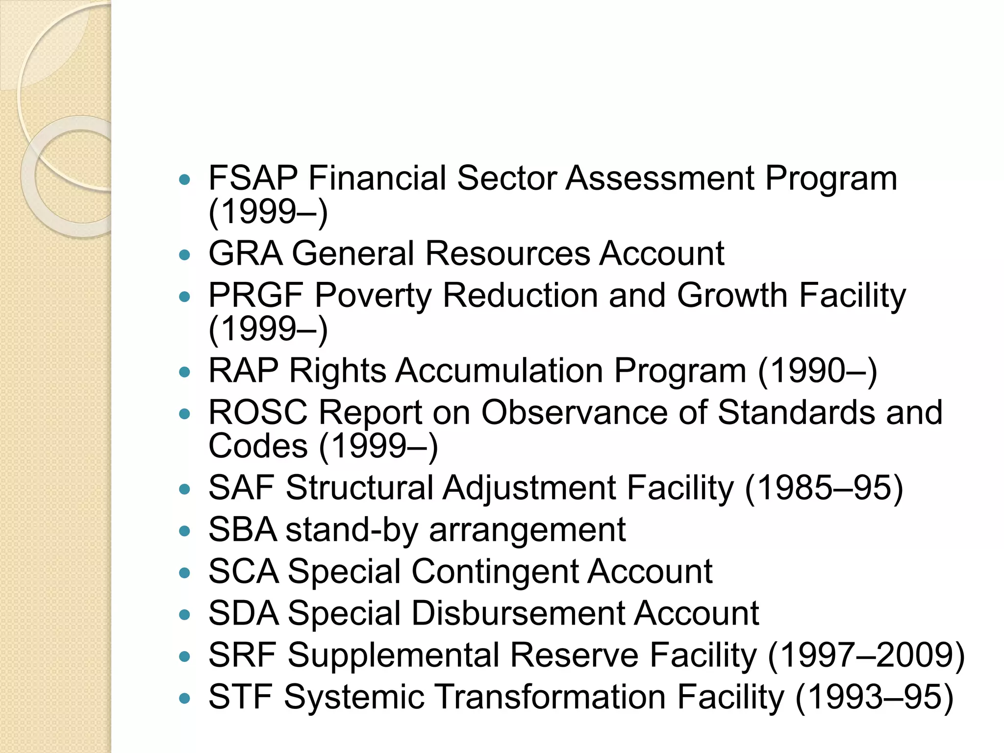 What is Structural Adjustment Programs of IMF | PPTX