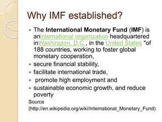 What is Structural Adjustment Programs of IMF | PPTX | Financial ...