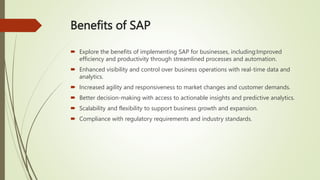 What is SAP and what are the uses of sAP?.pptx