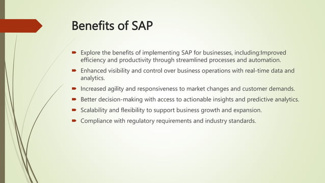 What is SAP and what are the uses of sAP?.pptx