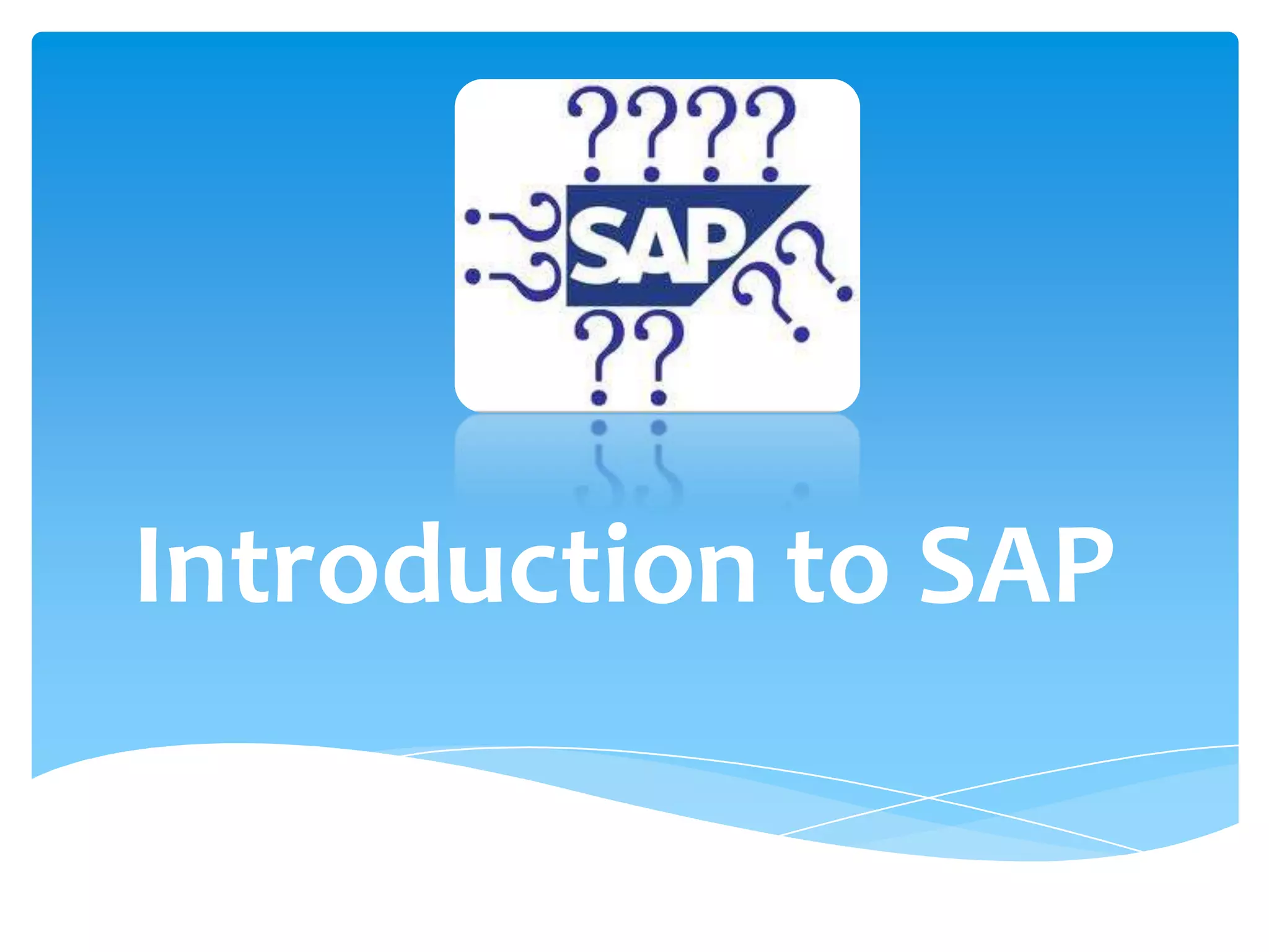 What is sap an introduction - maxsoftsolutions.com
