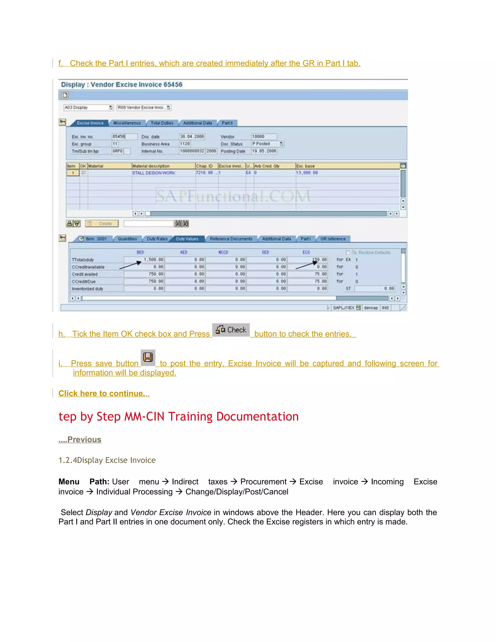What is sap cin | DOC