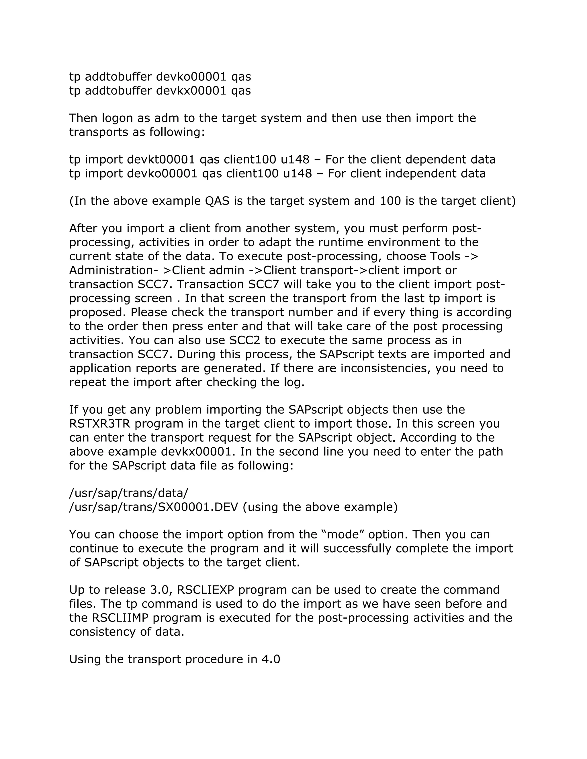 What is sap client | DOC