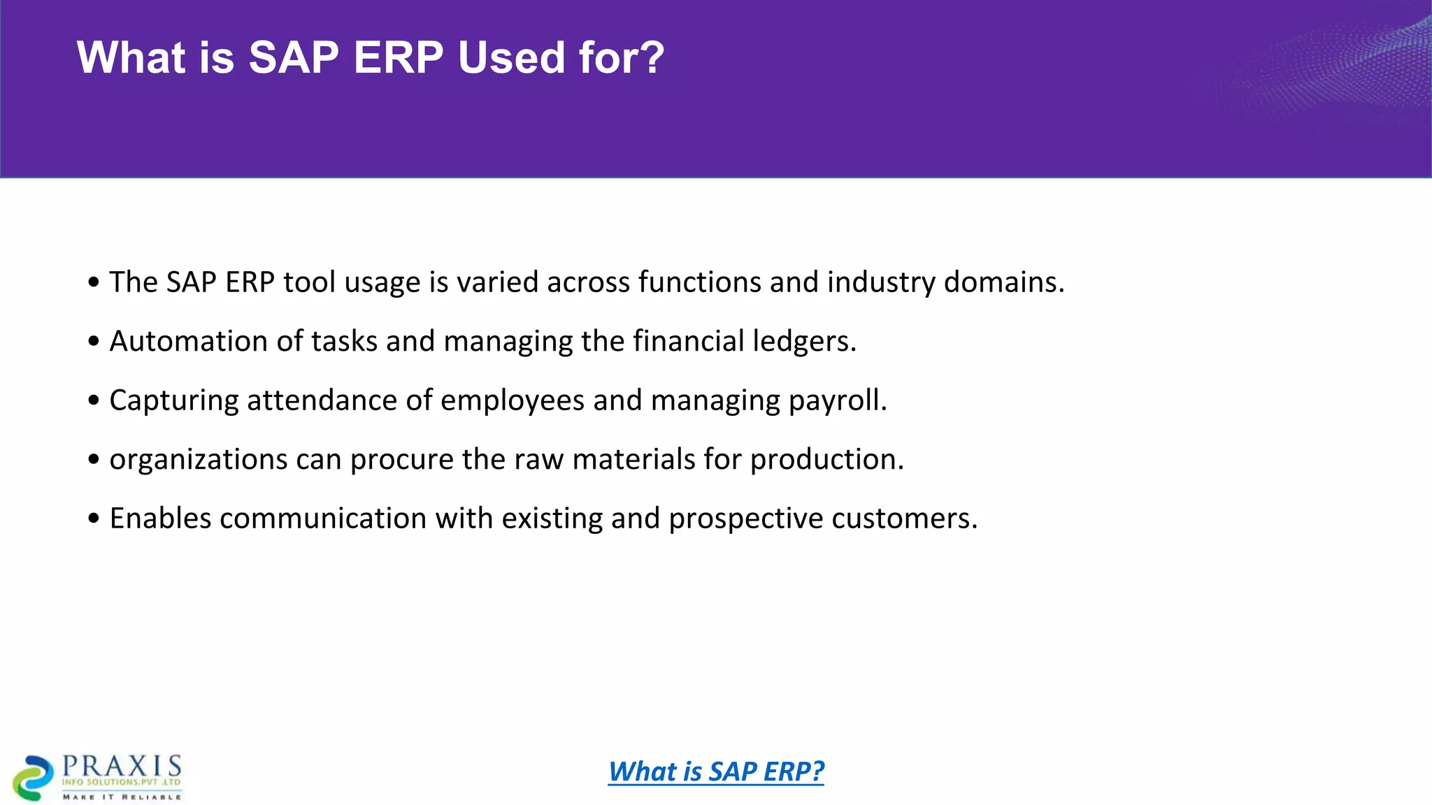 What is SAP ERP? | PPTX