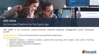 What is sap hana | PDF | Operating Systems | Computer Software and Applications