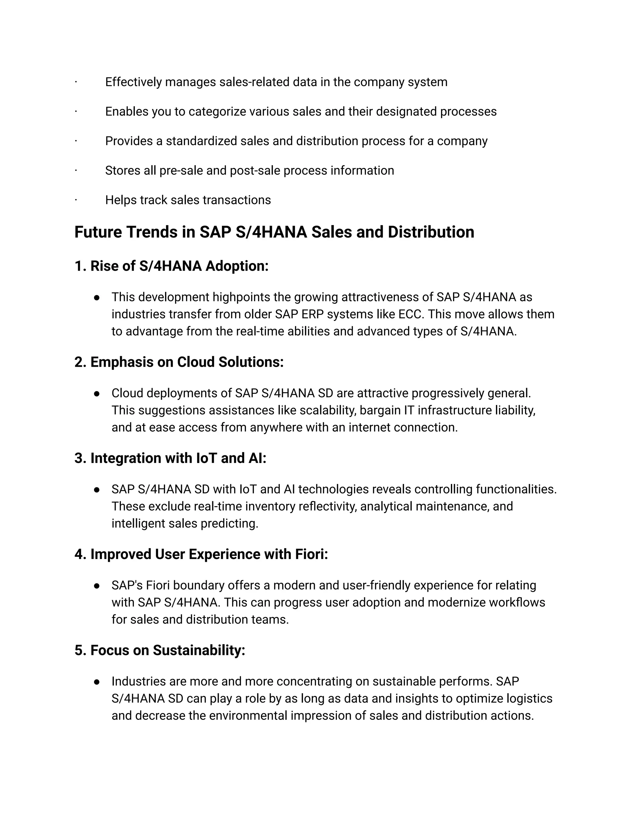 What Is Sap S 4hana Sales And Distribution Pdf