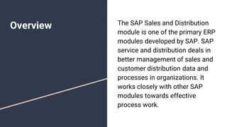What is SAP S_4HANA Sales and Distribution_.pptx | Computer Software and Applications | Computing