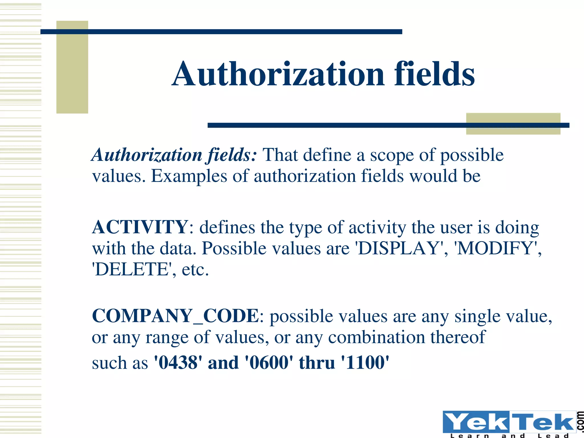 What is sap security | DOCX