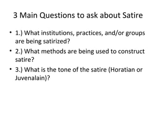 What is satire | PPT