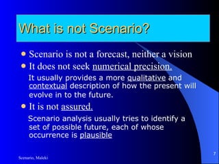 What is scenario | PPT