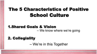 WHAT IS SCHOOL CULTURE.pptx School culture is about norms developed ...