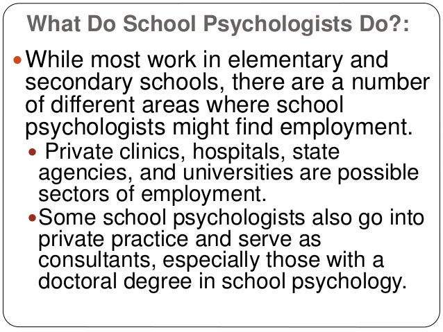 What is school psychology