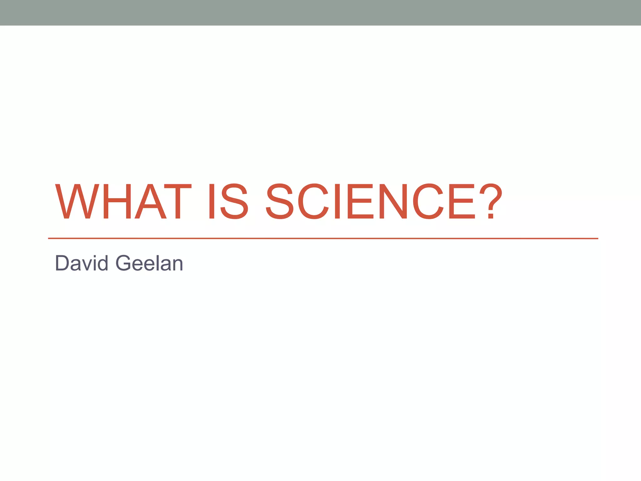What is science | PPT
