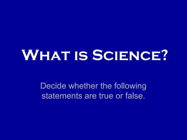 What is science | PPT