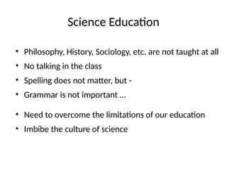 What is science? What is its importance? | PPTX